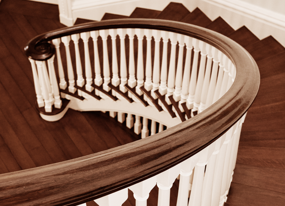Harrison Furniture Winding staircase bannister - Harrison Furniture